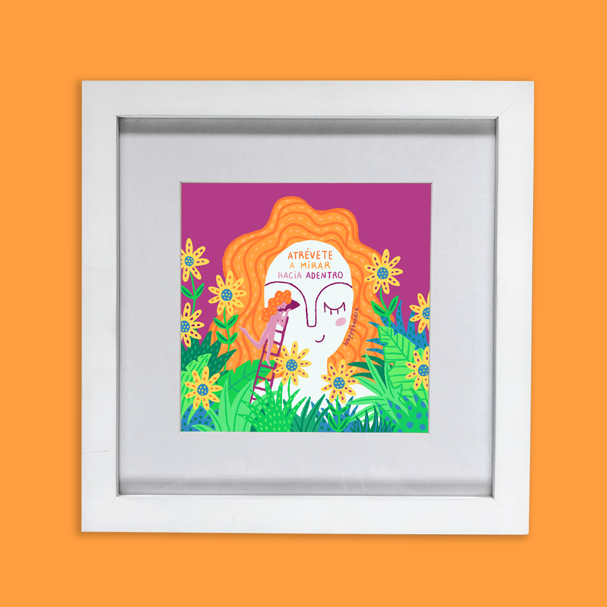 Cuadro - Atrévete a mirar hacia adentro – Happy Handra